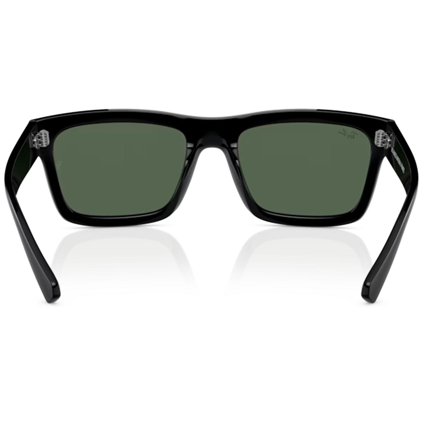 Ray-Ban Warren Bio-Based Sunglasses Black Dark Green