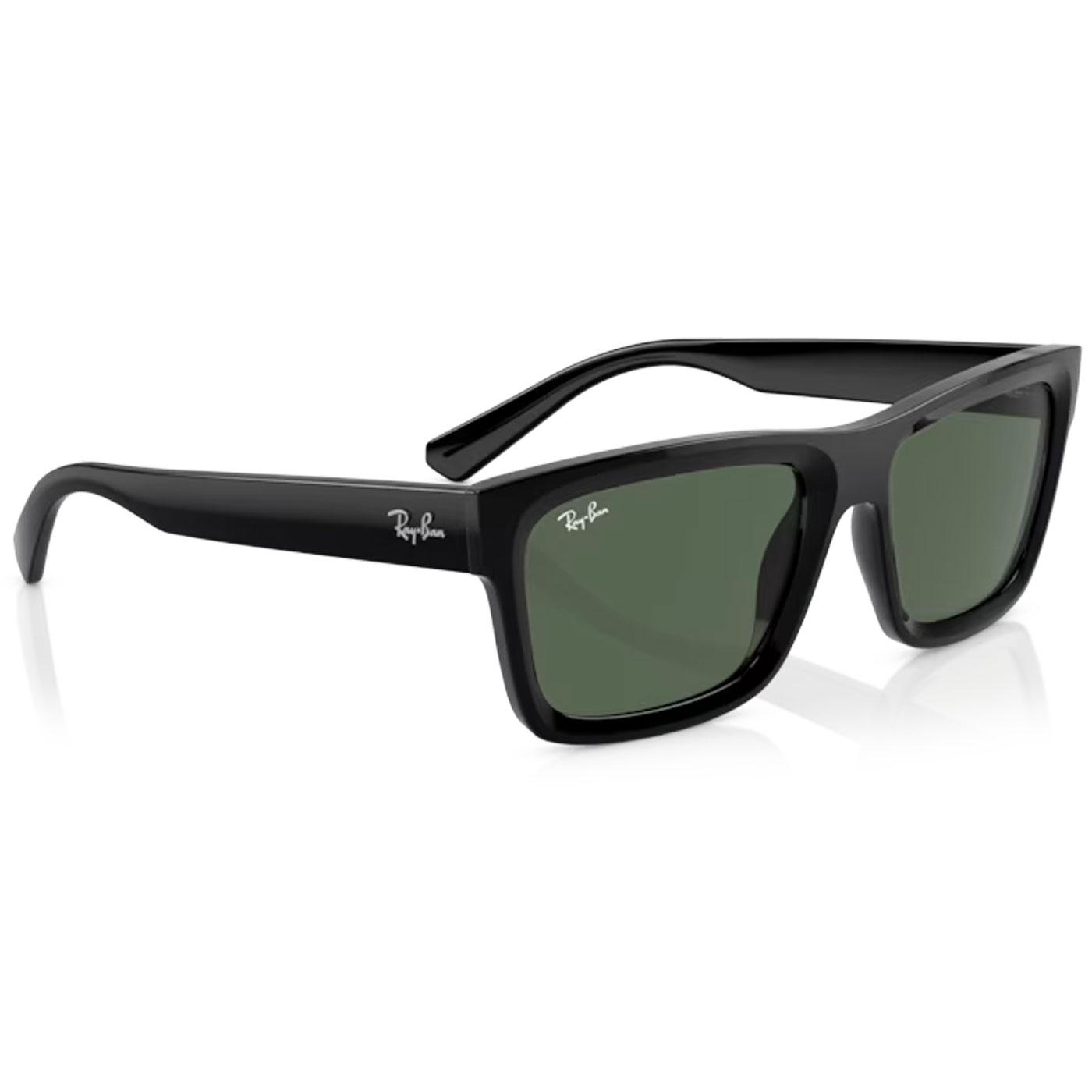 Ray-Ban Warren Bio-Based Sunglasses Black Dark Green