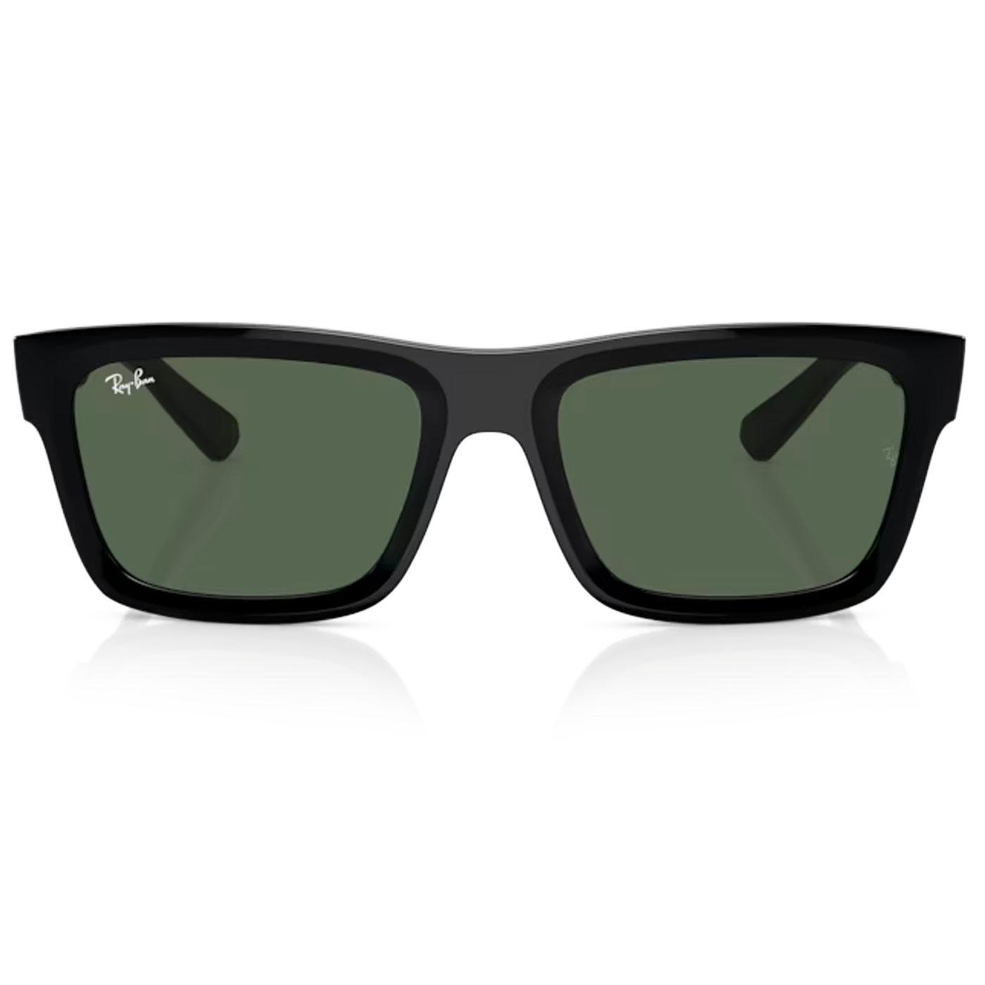 Ray-Ban Warren Bio-Based Sunglasses Black Dark Green