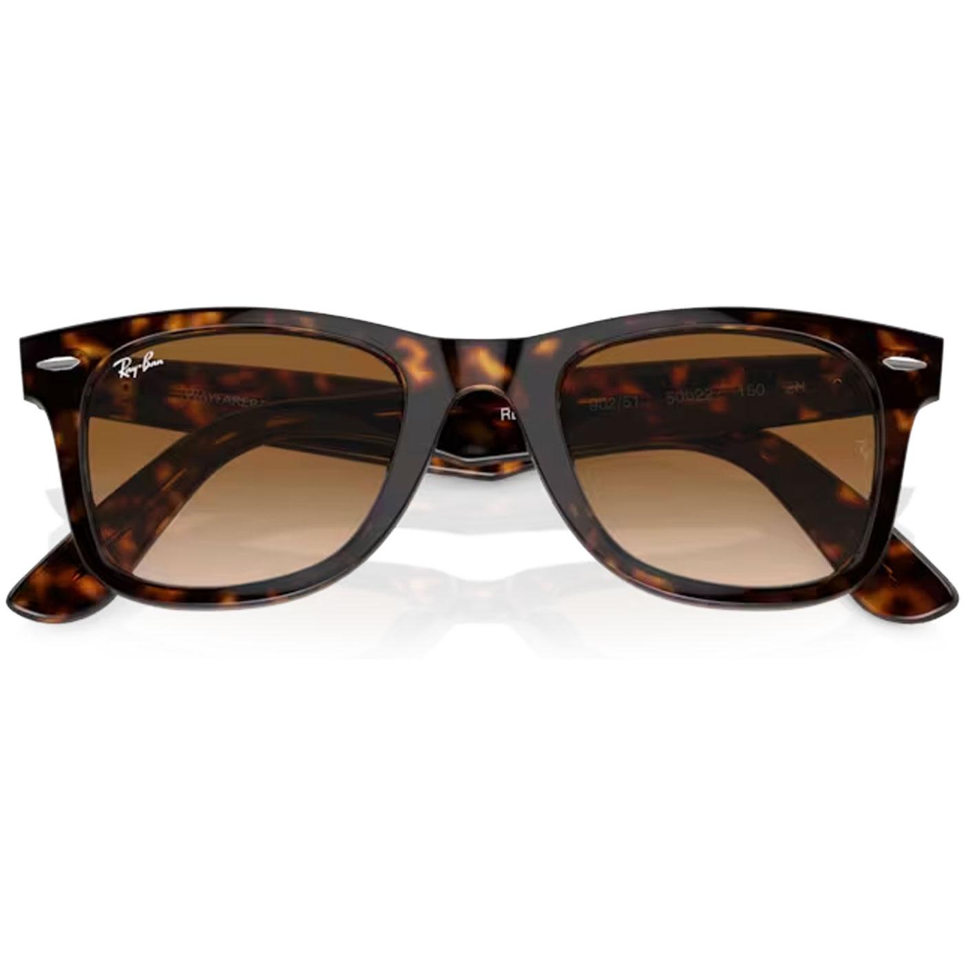RAY-BAN Wayfarer Retro 1950s Sunglasses in Polished Tortoise