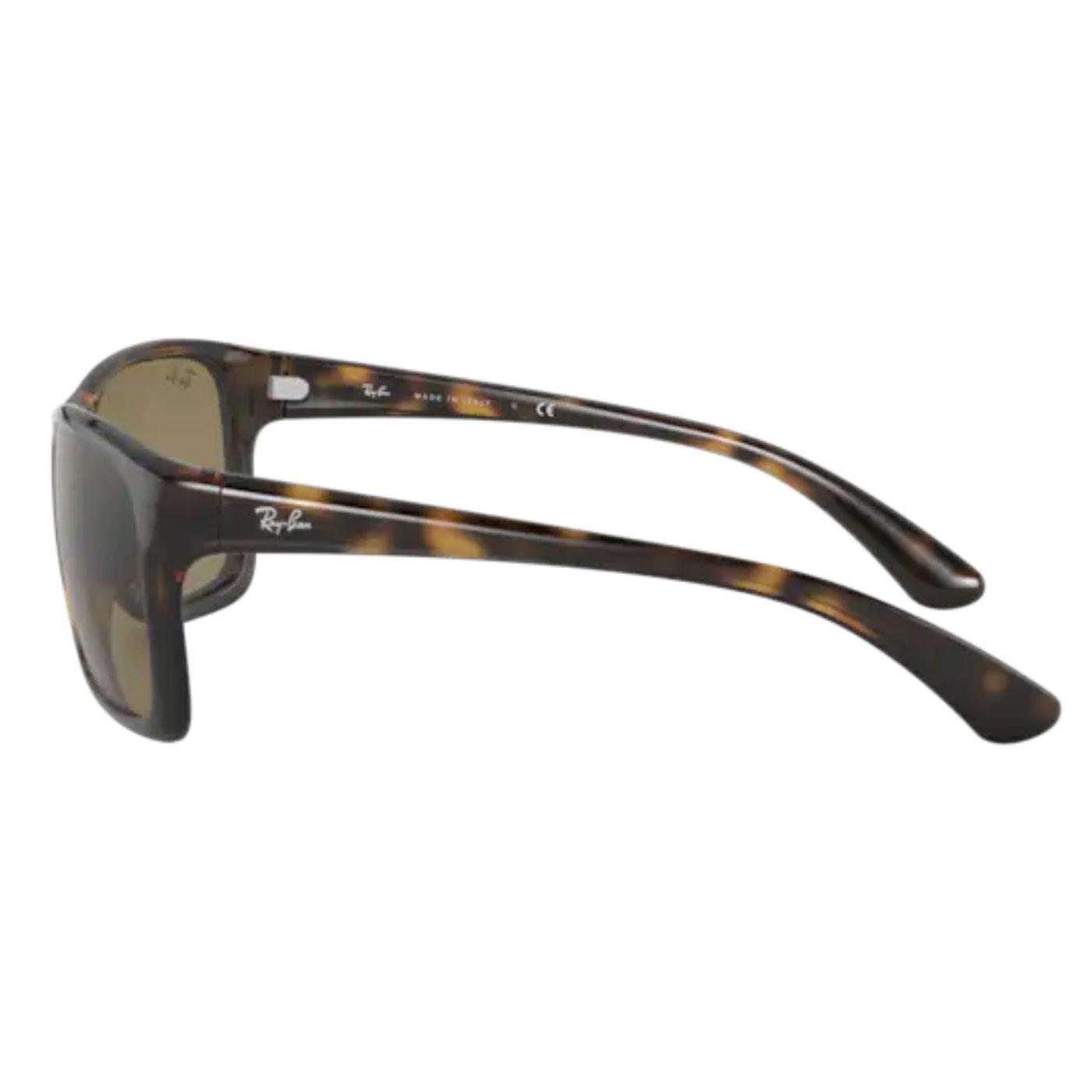 RAY-BAN RB4331 Retro 90s Wrap Round Wayfarers in Havana