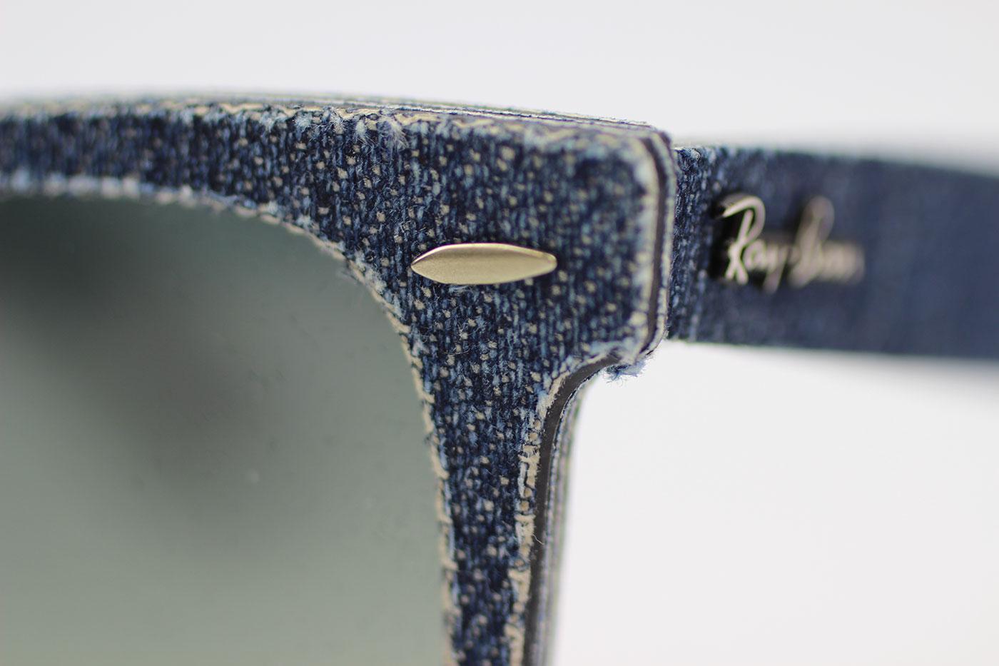 Ray-Ban Retro 1950s Mod Denim Jeans Wayfarer Sunglasses Blue