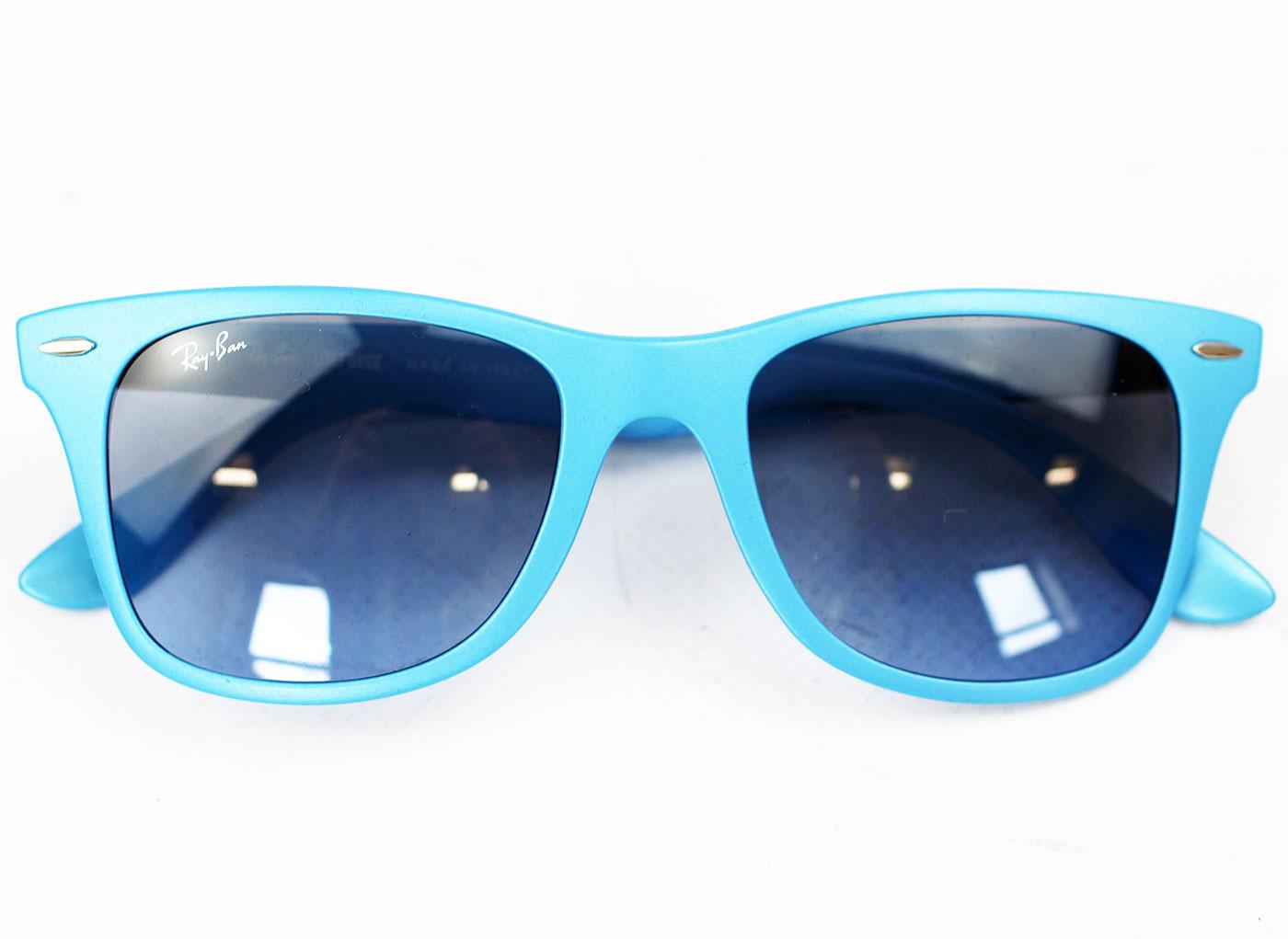 Ray-Ban Tech Retro Coloured Liteforce Wayfarers in Azure Blue