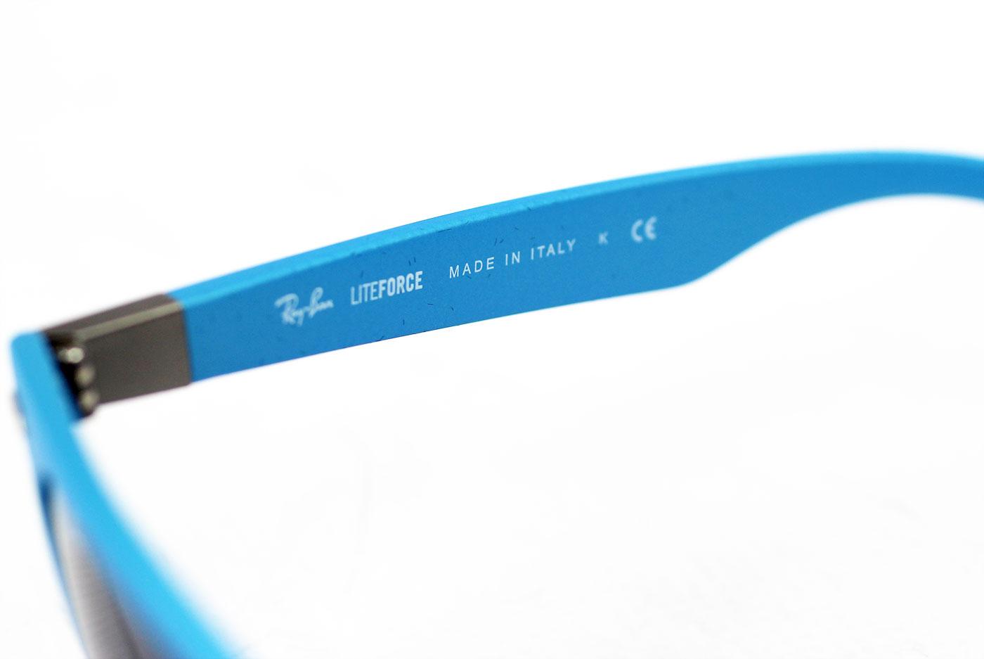 Ray-Ban Tech Retro Coloured Liteforce Wayfarers in Azure Blue