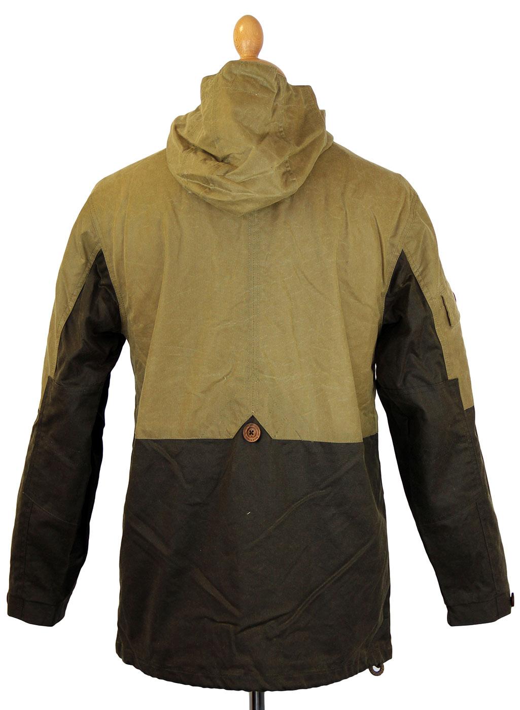 REALM & EMPIRE Retro Mod Heritage British Wax Parka Jacket Olive