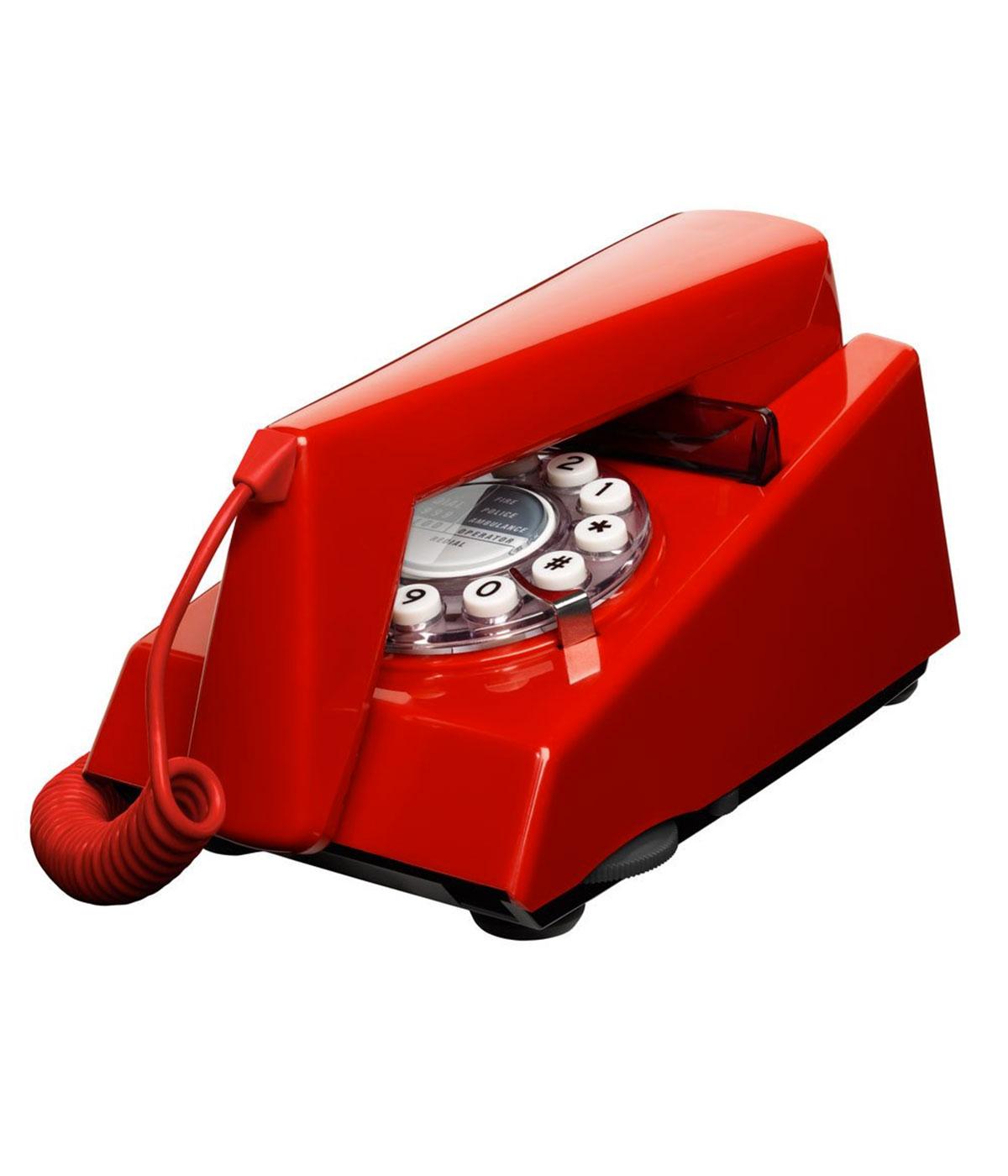 Retro Sixties Mod Phonebox Red Trimphone Retro Telephone