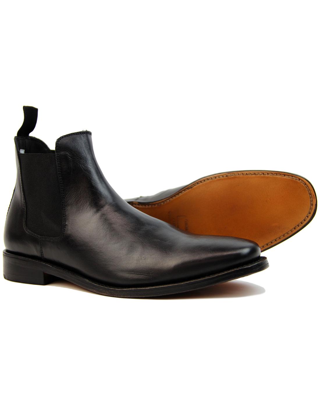 Sloane KENSINGTON Retro Mod Leather Goodyear Welted Chelsea Boots