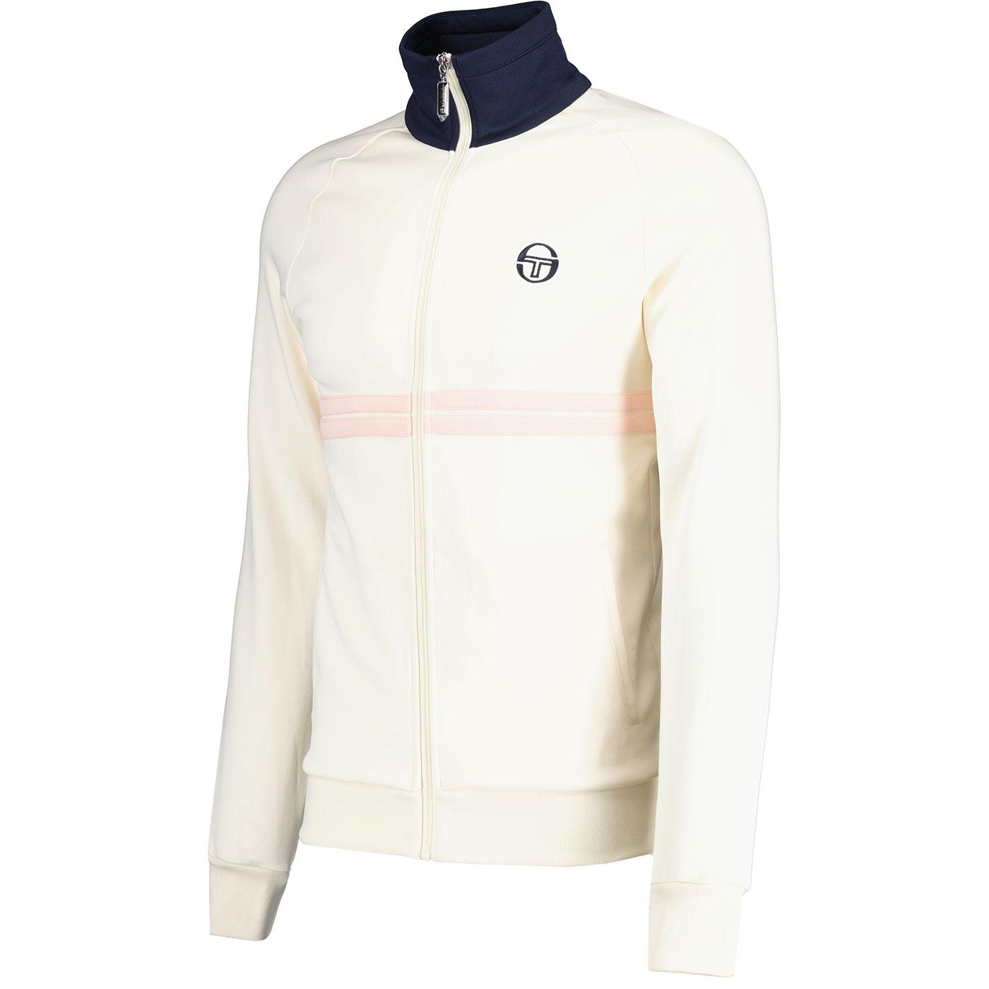 SERGIO TACCHINI Dallas Retro Casuals Track Top in Gardenia