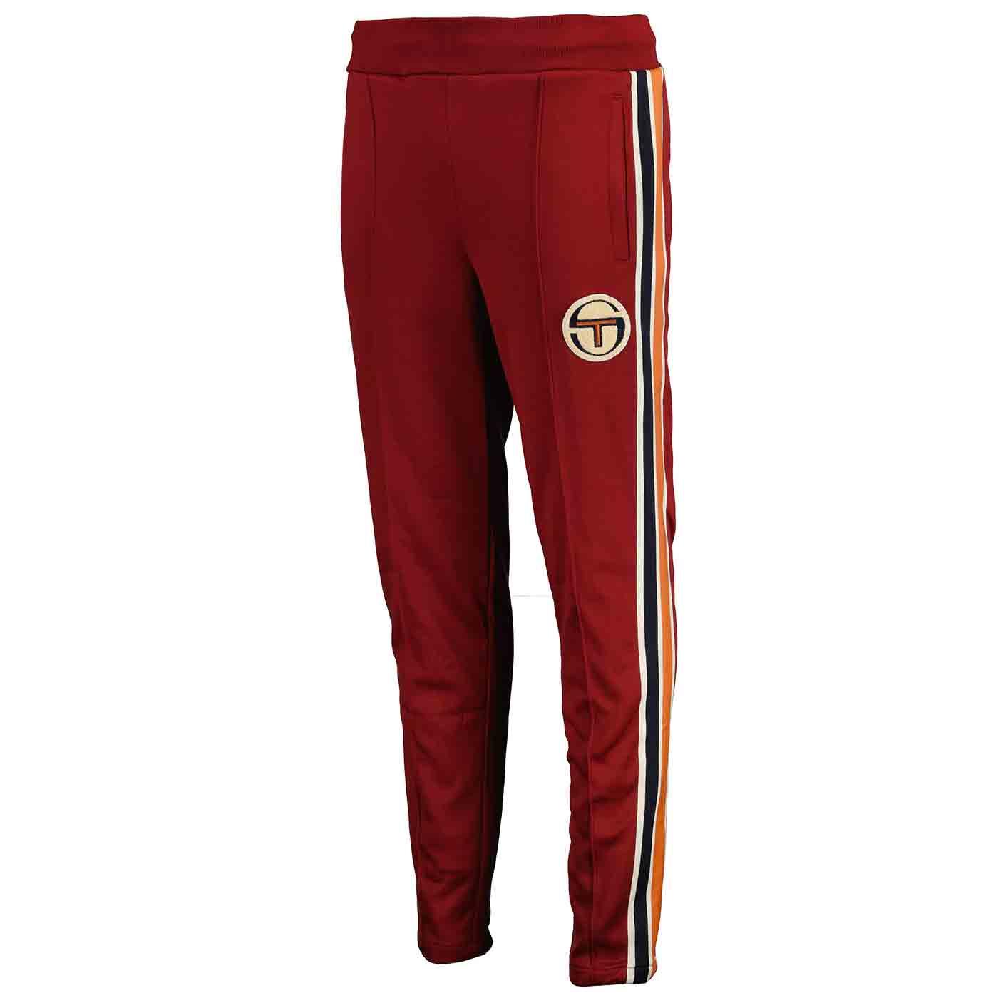 SERGIO TACCHINI Manno Monte Retro 70s Track Pants Merlot