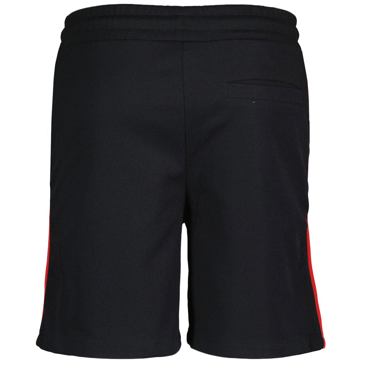 Sergio TACCHINI Pietrapertosa Retro Sports Shorts in Black Red