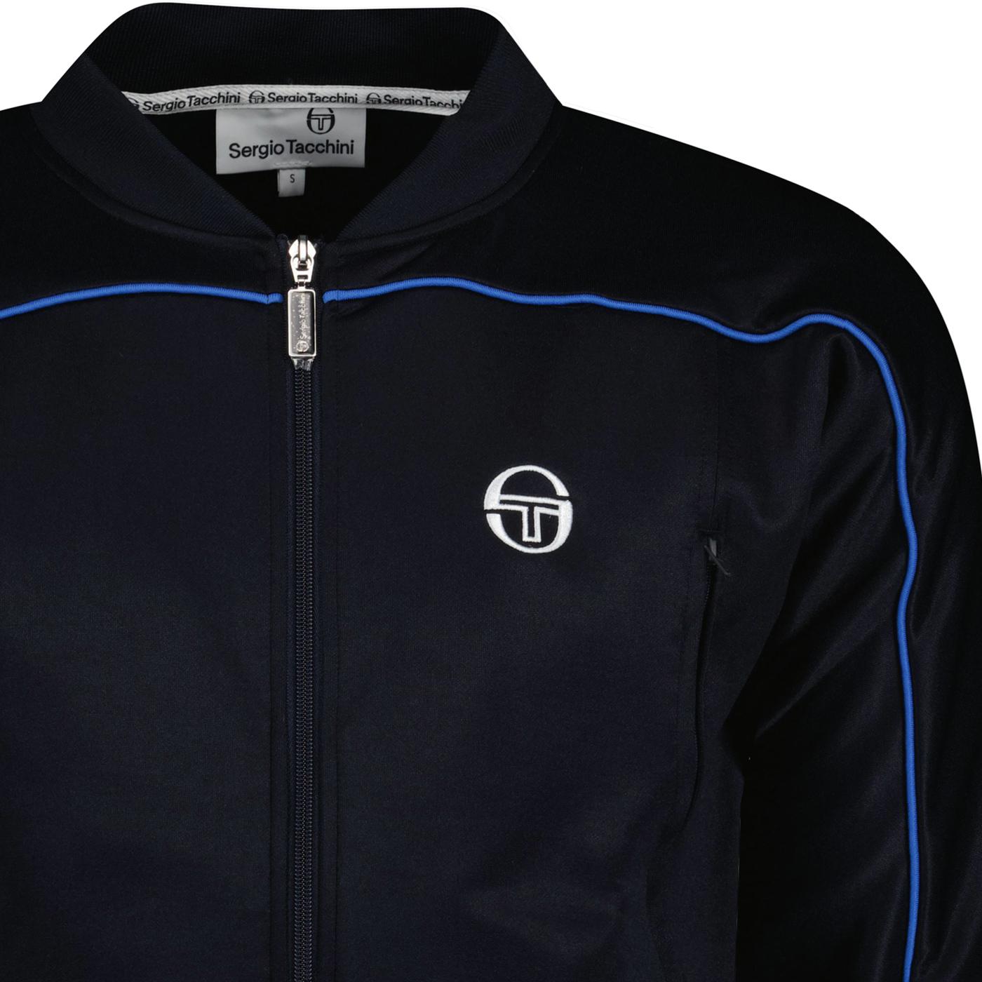 Amiscora Sergio Tacchini Piping Trim Track Top In Night Sky