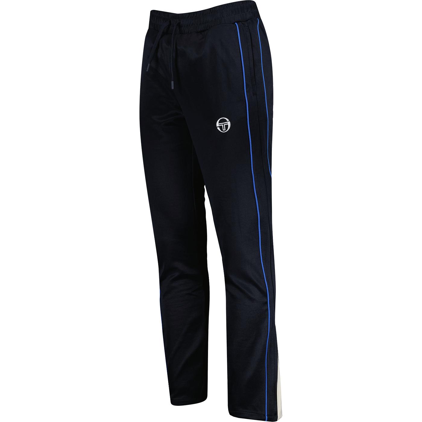 Amiscora Sergio Tacchini Piping Trim Track Pants In Navy