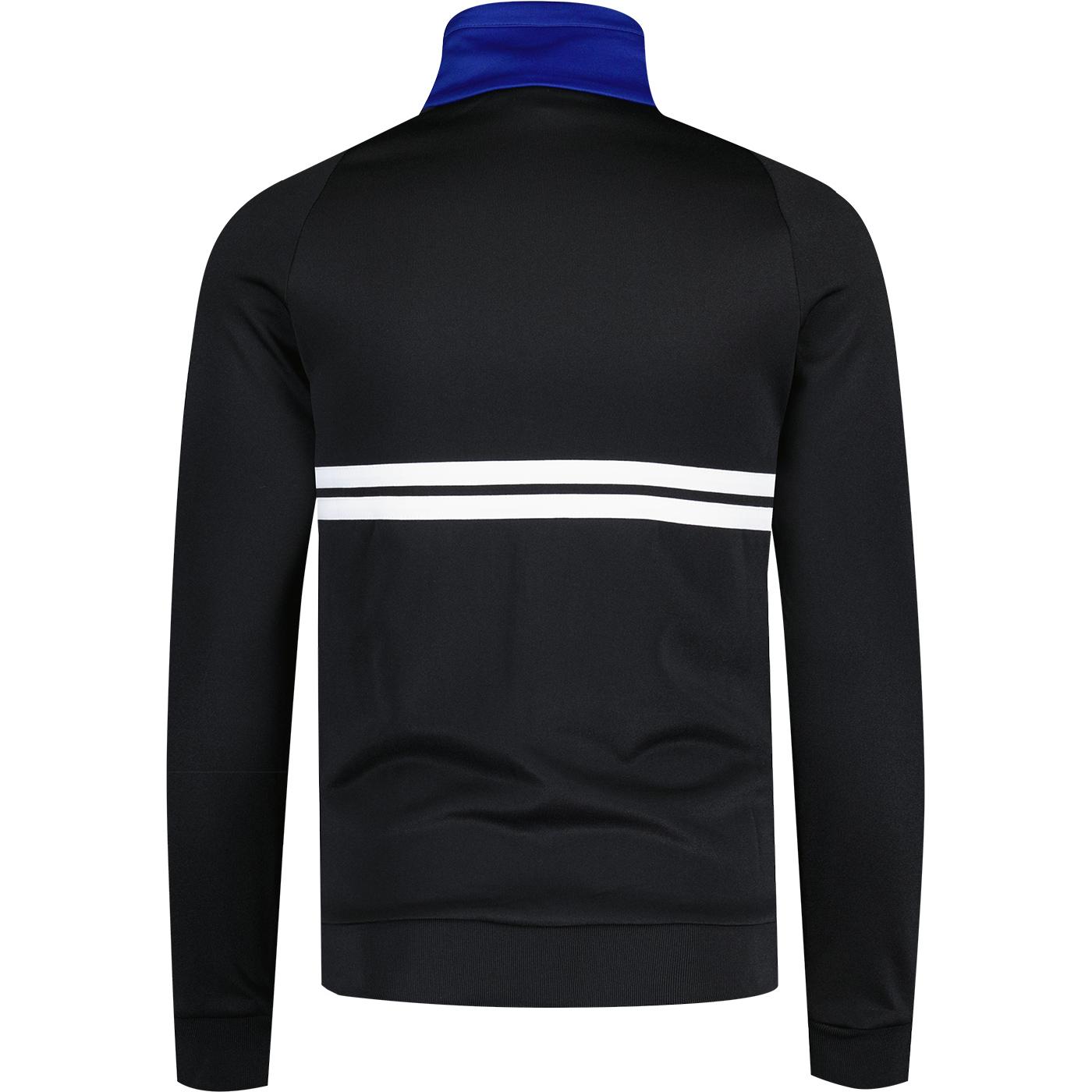 Sergio Tacchini Dallas retro casuals track top Black Surf the Web