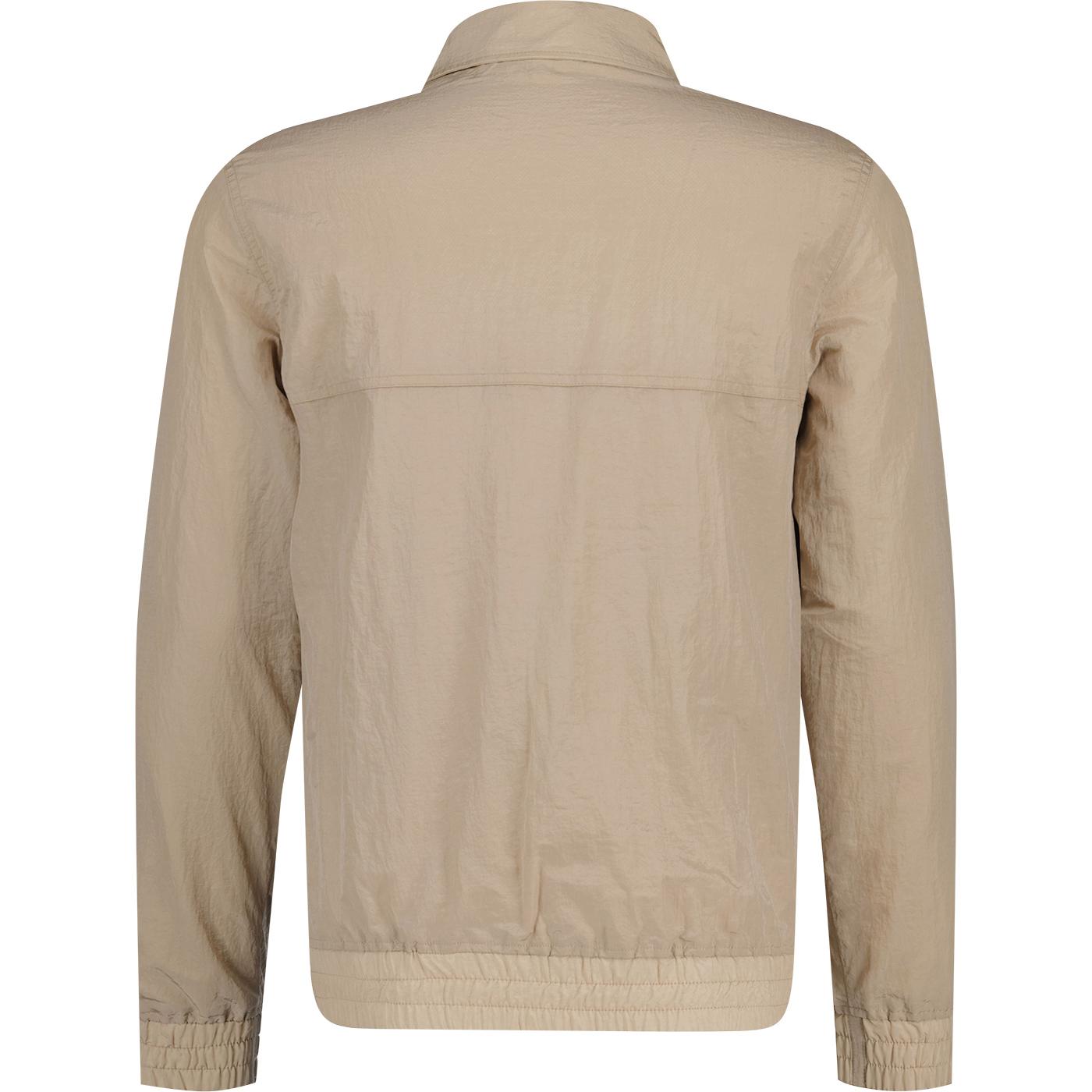 Sergio Tacchini New Devonte Crinkle Nylon Track Jacket Humus