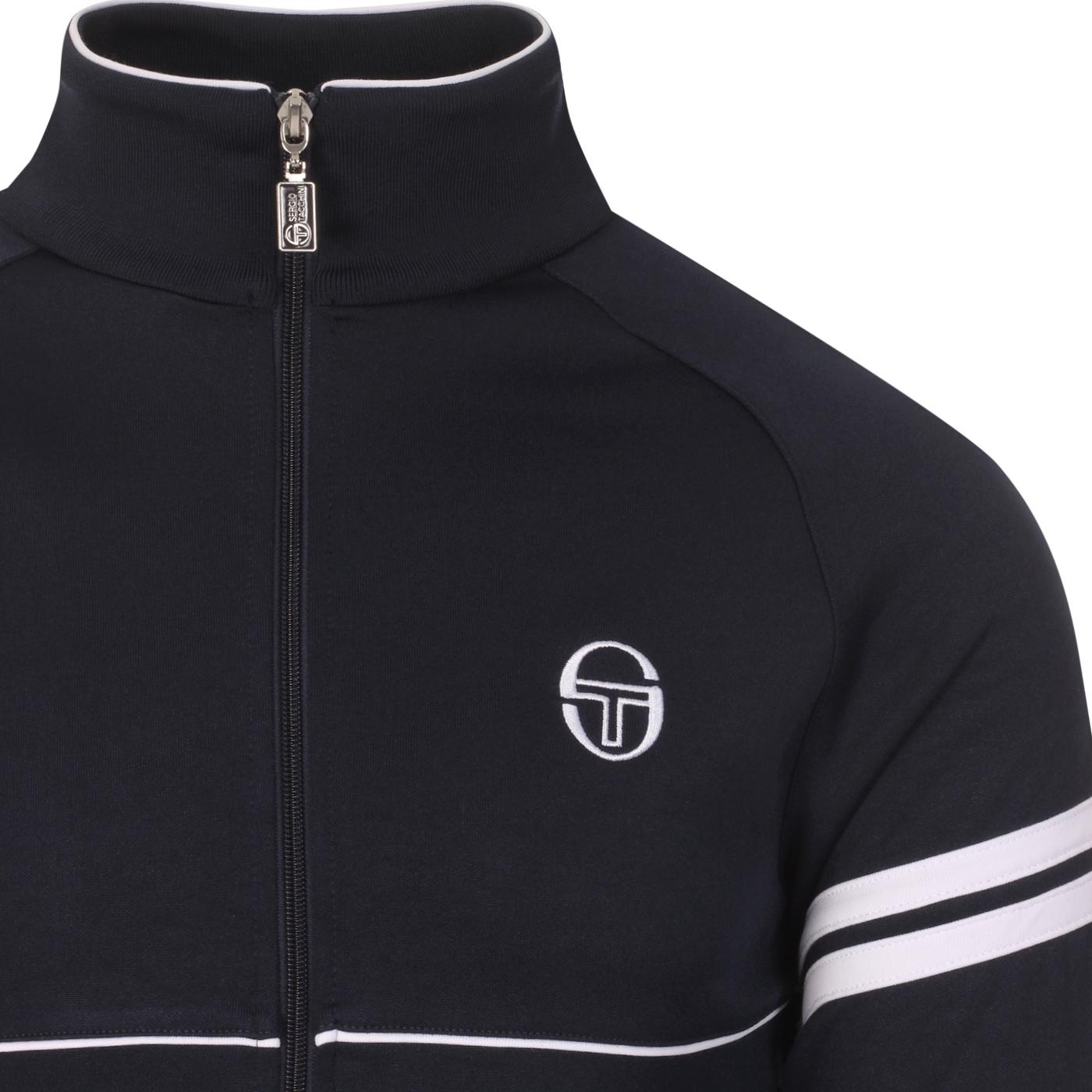SERGIO TACCHINI Orion Retro Track Top in Navy/White
