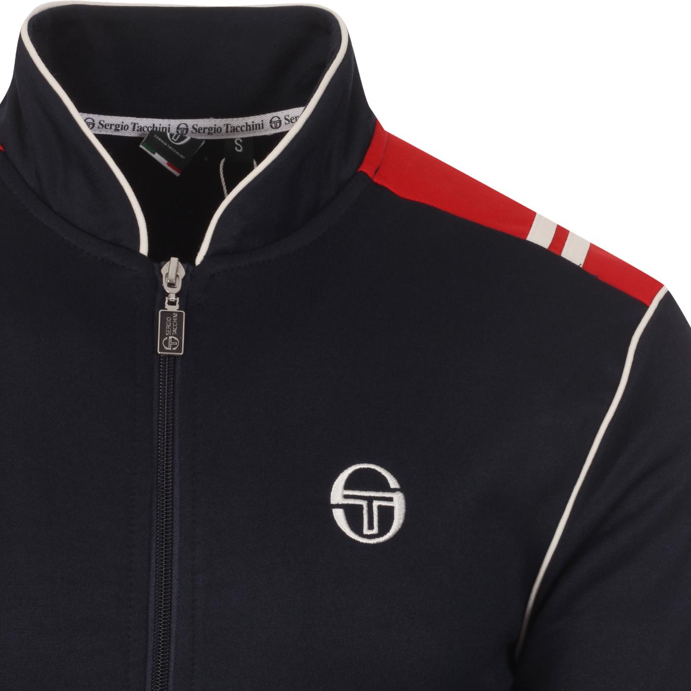 Sammy SERGIO TACCHINI Retro 80s Panel Track Top Eclipse