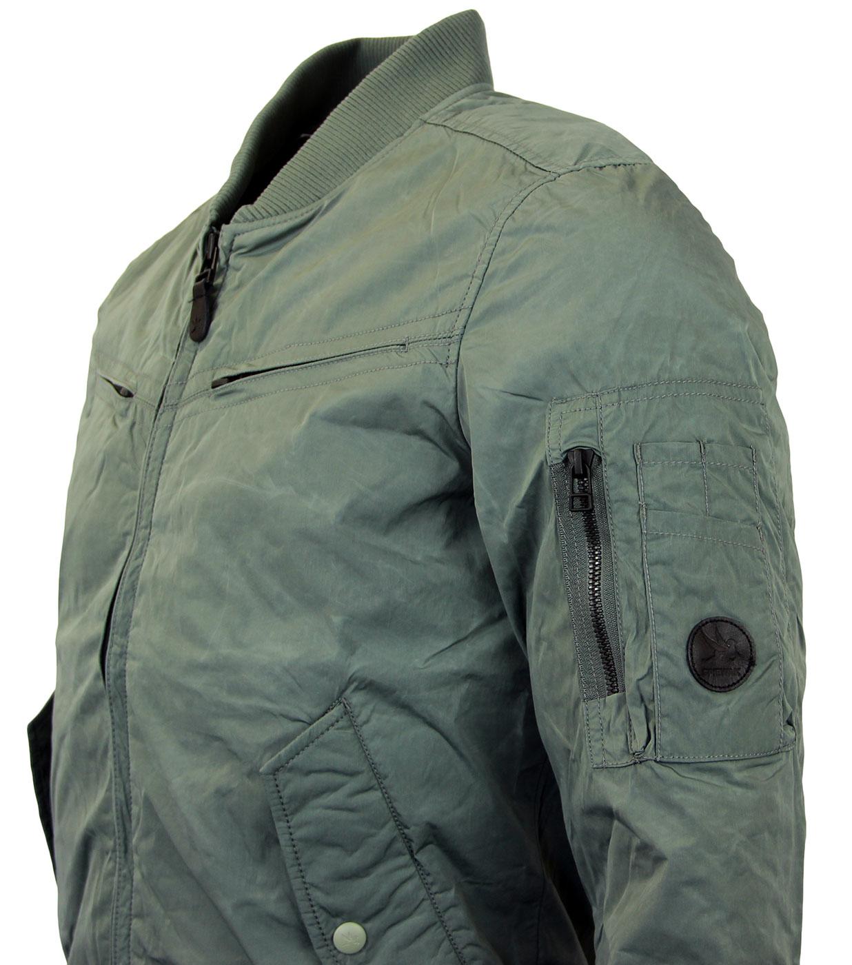 SPIEWAK L2B Retro Military Mod L2B Flight Bomber Jacket in Sage