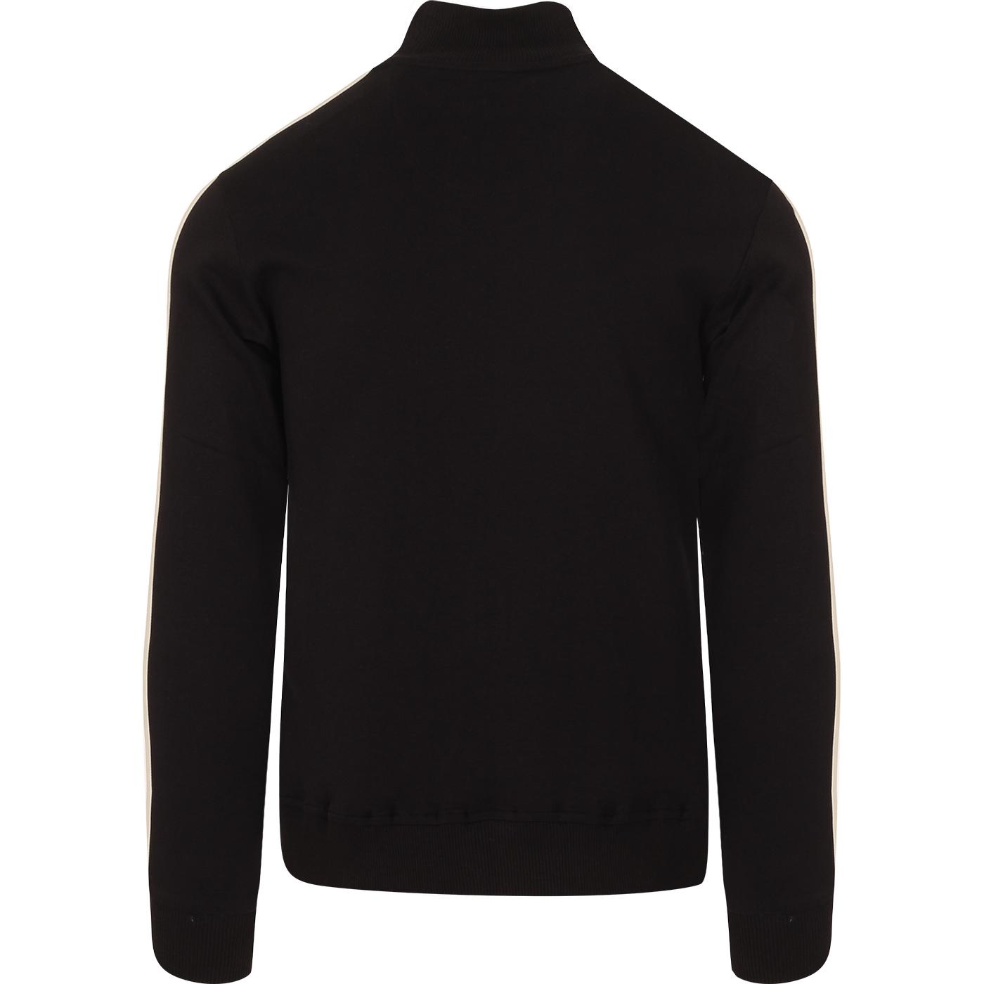 TROJAN RECORDS Retro Ska Checkerboard Track Top in Black