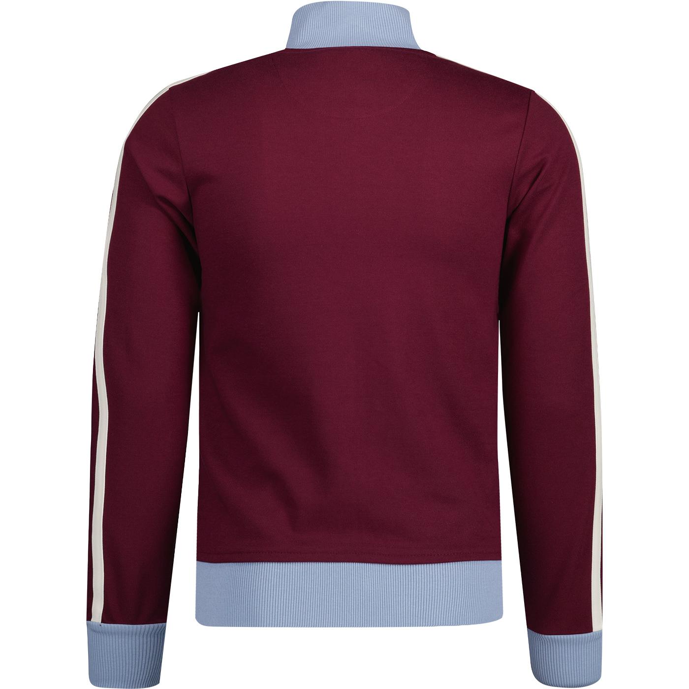 Trojan Records Block Panel Sleeve Stripe Track Top in Port