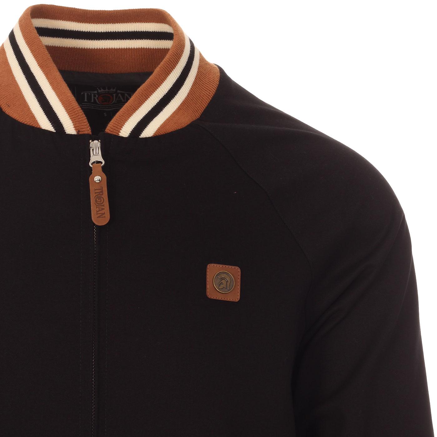 TROJAN RECORDS Retro Mod Revial Monkey Jacket in Black