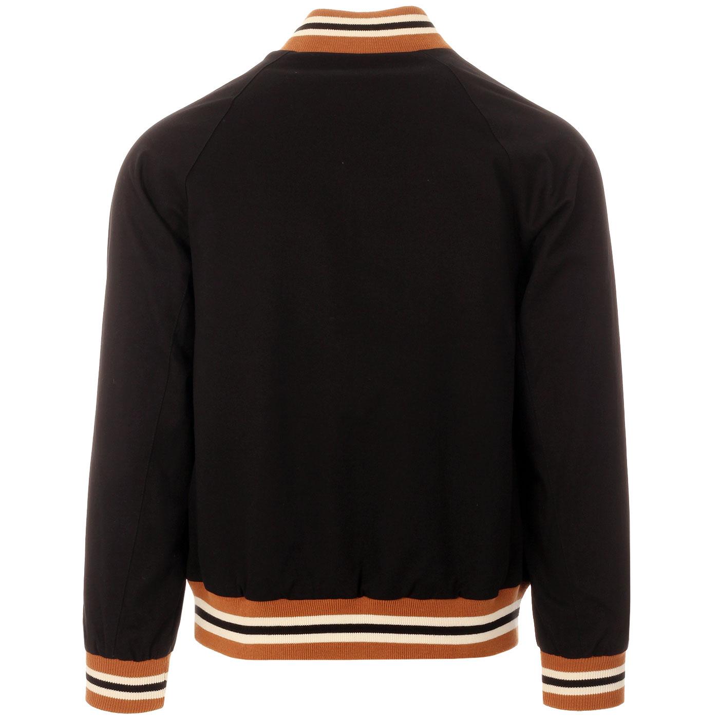 TROJAN RECORDS Retro Mod Revial Monkey Jacket in Black