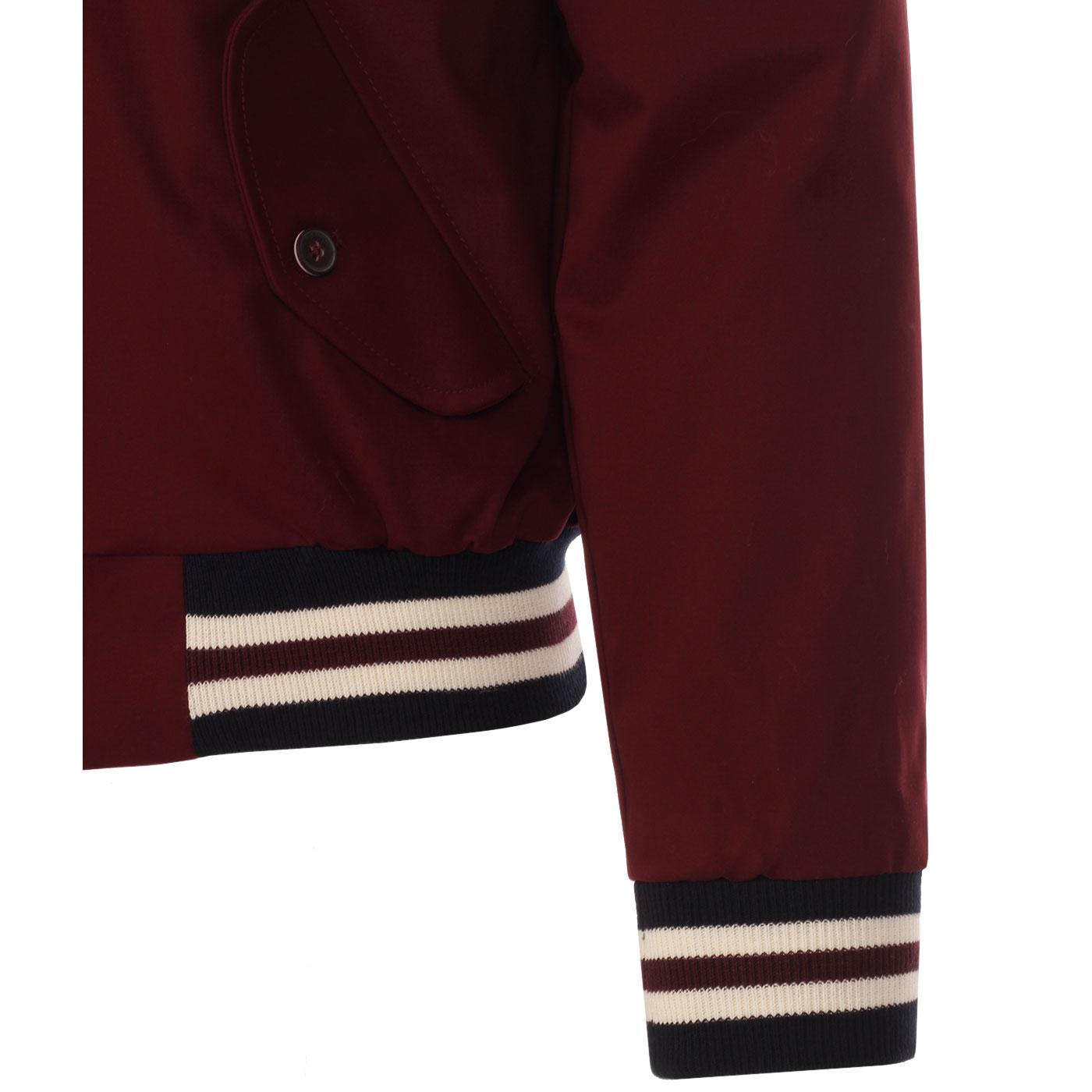TROJAN RECORDS Classic Mod Monkey Jacket in Port
