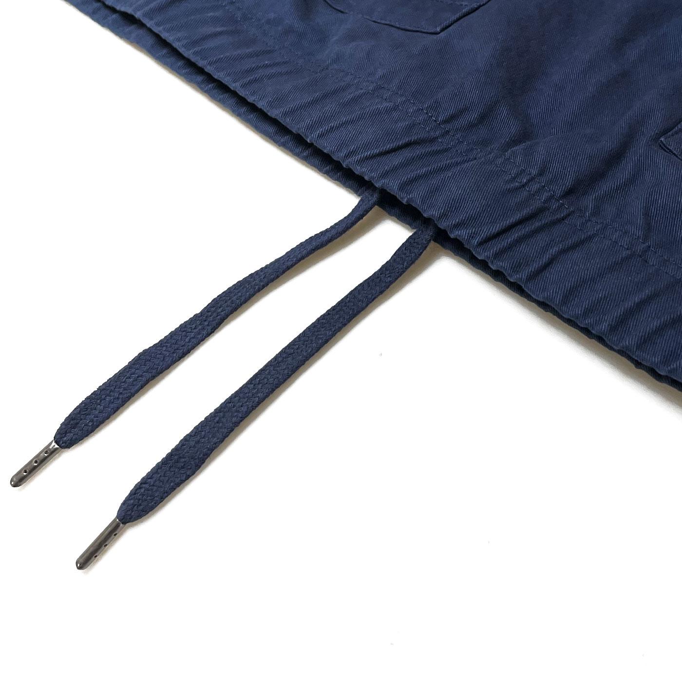 UMBRO Retro Sports Cotton Drill Quarter Zip Smock Dark Navy