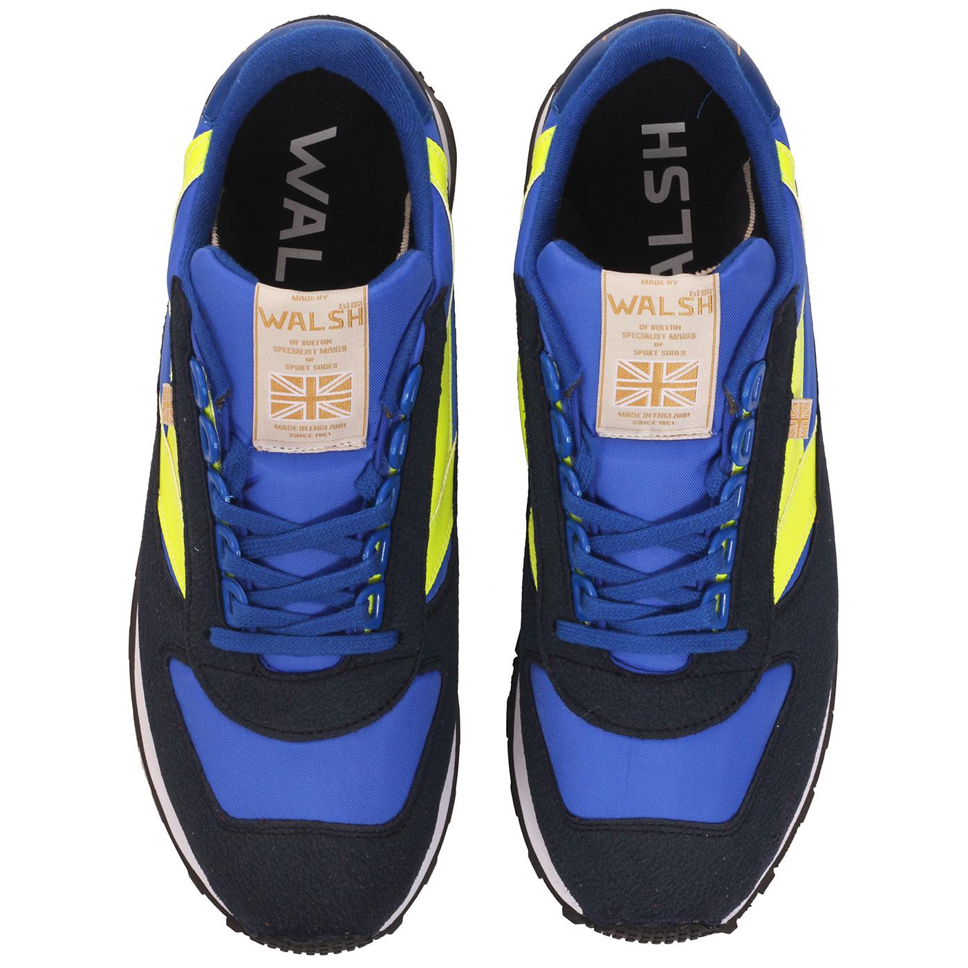 WALSH European Retro Made in England Trainers in Navy