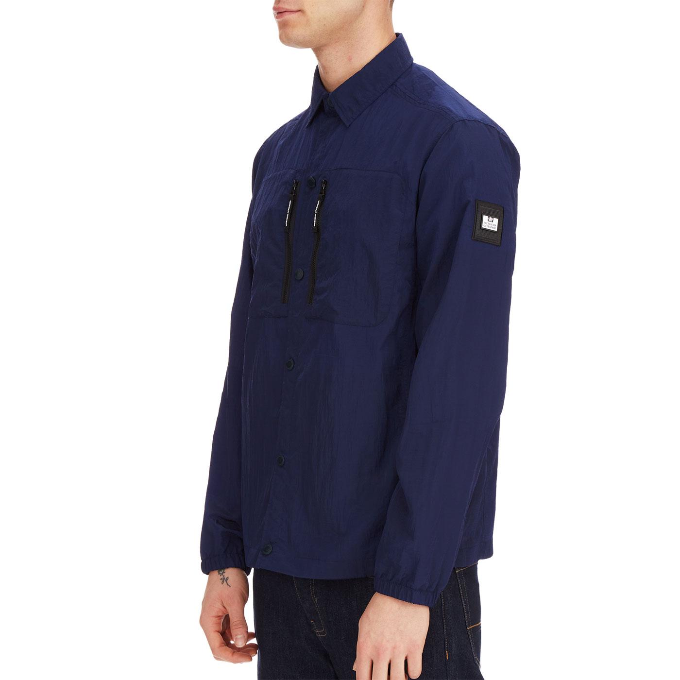 WEEKEND OFFENDER 'Nickey Eyes' Overshirt in French Navy
