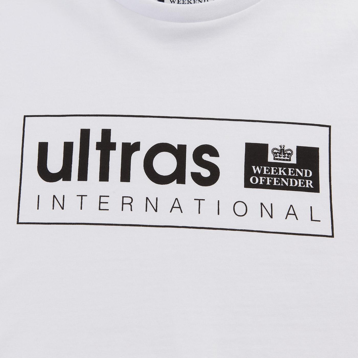 WEEKEND OFFENDER Ultras Retro Casuals Tee in White
