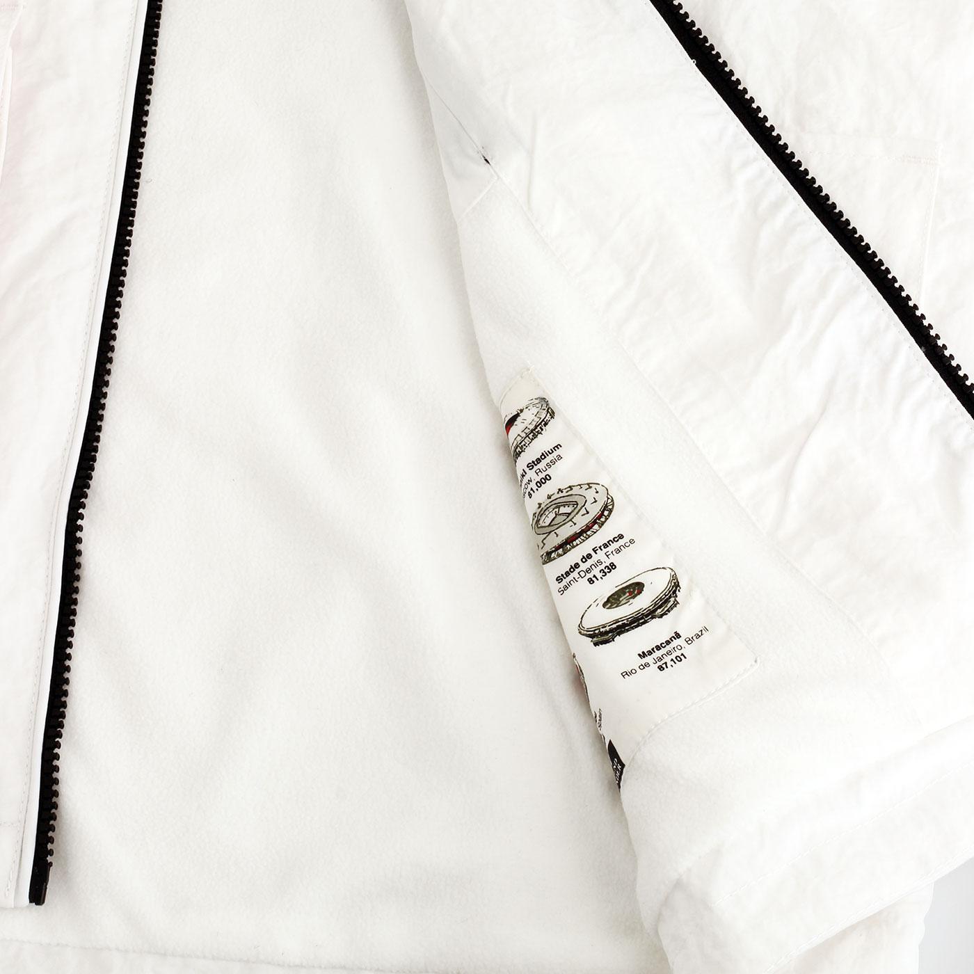 WEEKEND OFFENDER Valencia Retro Hooded Jacket Plaster