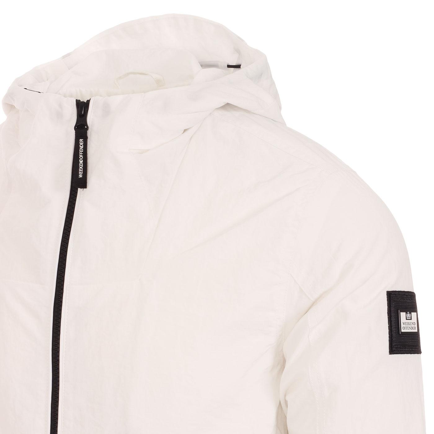 WEEKEND OFFENDER Valencia Retro Hooded Jacket Plaster