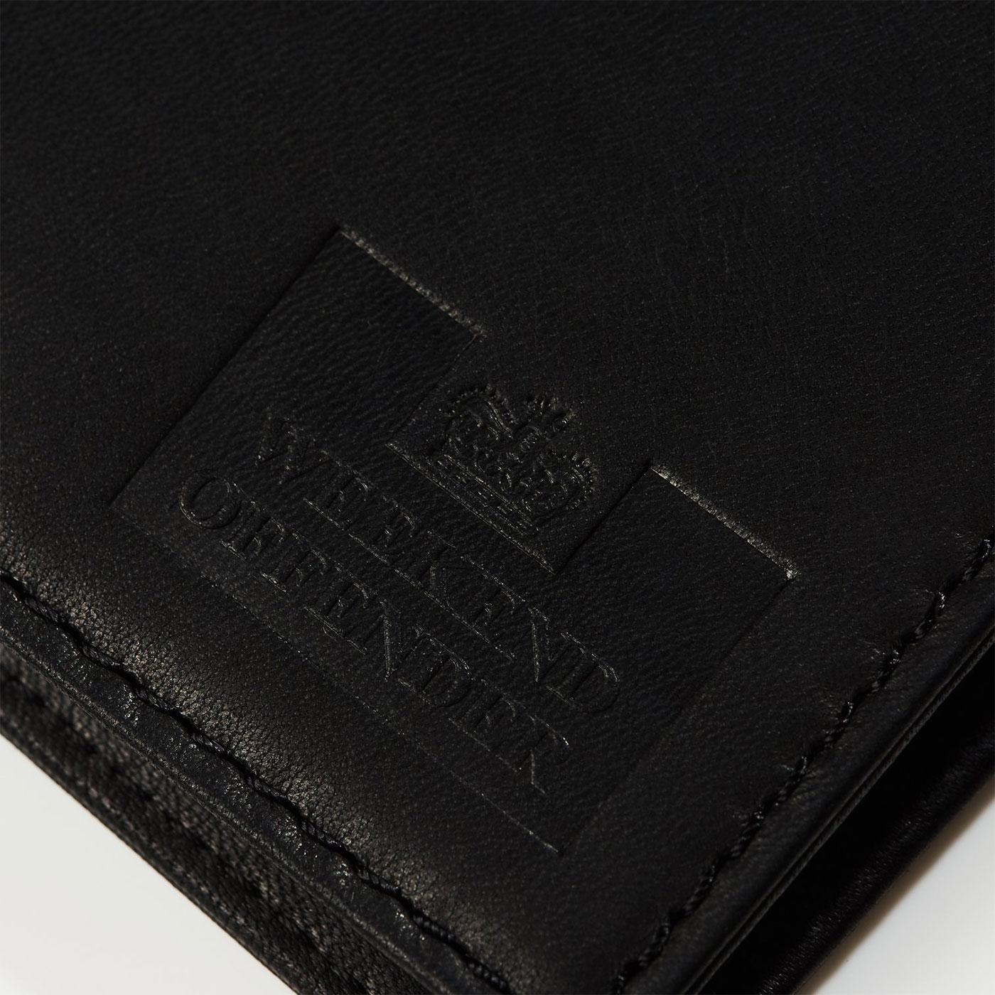 Weekend Offender Classic Premium Pure Leather Wallet in Black
