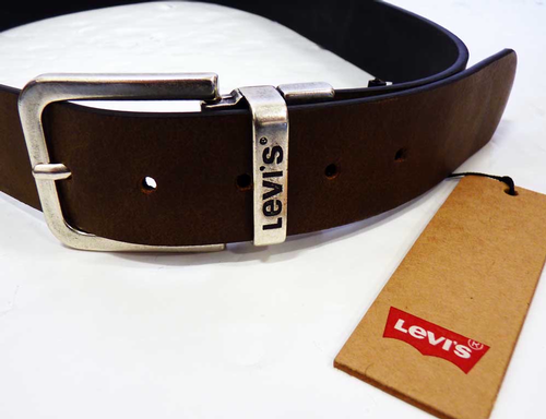 50% off! LEVI'S® MENS RETRO INDIE MOD REVERSIBLE LEATHER BELT (Black/
