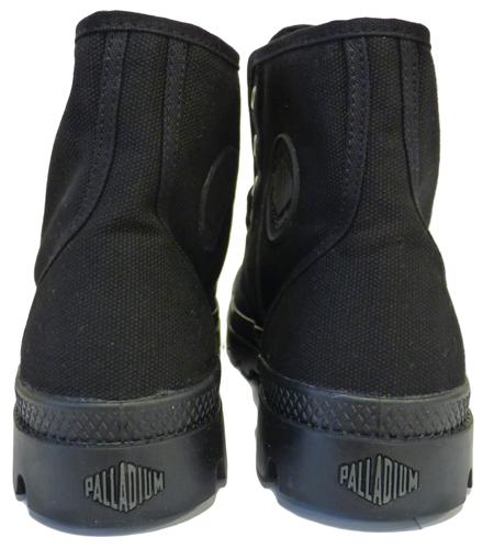 PAMPA HI - RETRO WOMENS HI TOP TRAINERS BY PALLADIUM (Black) Unique