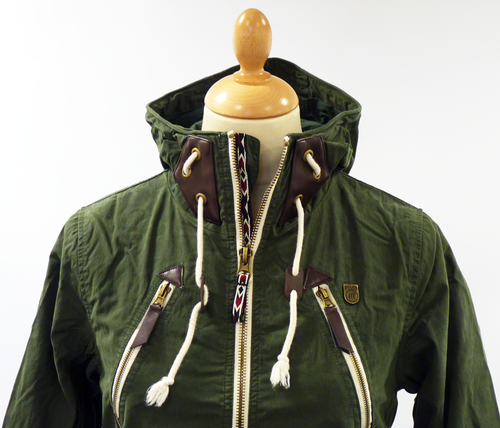 FLY53 Rushen Retro Indie Mod Light Casual Fishtail Parka Jacket