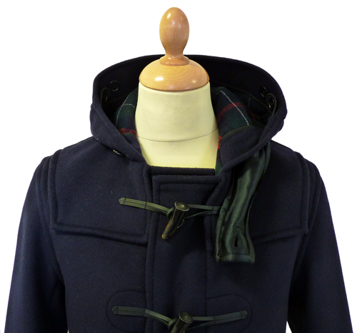 GLOVERALL 3251 Mid Melton Retro Mod Navy Duffle Coat