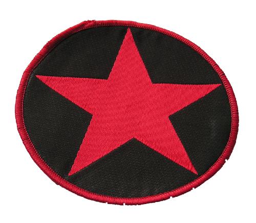 Classic retro star circular patch. A fab indie rock accessory, ideal f