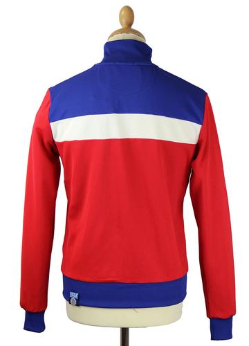UCLA Ontario Retro 70s Indie Chevron Tricoat Track Top True Red